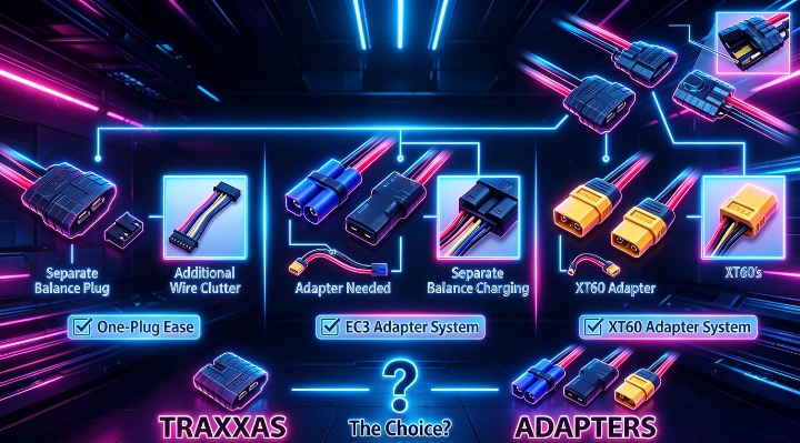 Průvodce konektory TRX: Zůstat u Traxxas nebo použít adaptér ...