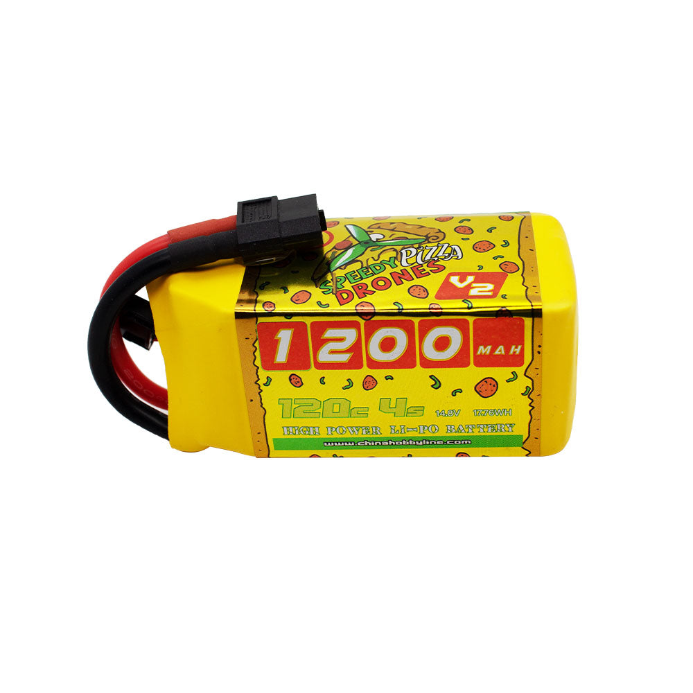 CNHL Speedy Pizza V2.0 Batteria Lipo 1200mAh 14.8V 4S 120C con Spina X ...
