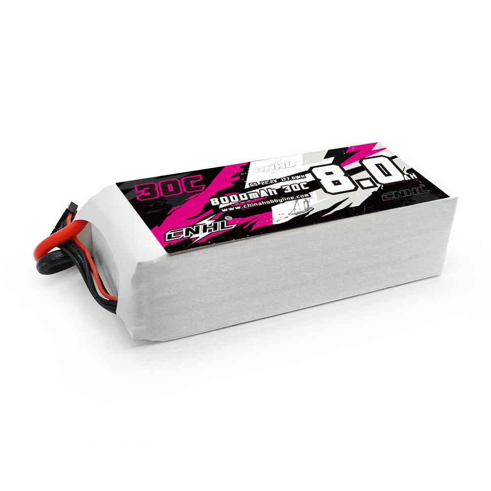 High Capacity 8000mAh 6S Lipo Battery | 30C | XT90 Plug — ChinaHobbyLine