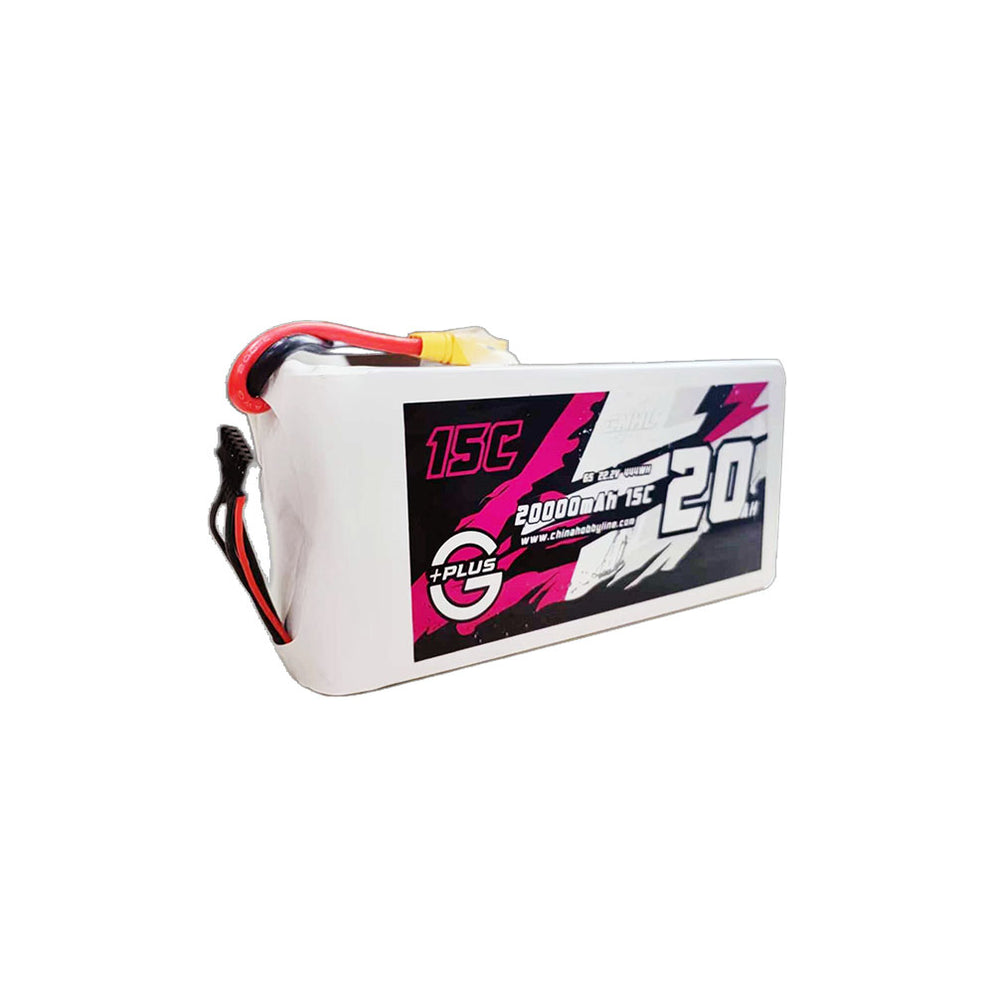 CNHL 20000mAh 22.2V 6S 15C Lipo Battery with XT90 Plug — ChinaHobbyLine