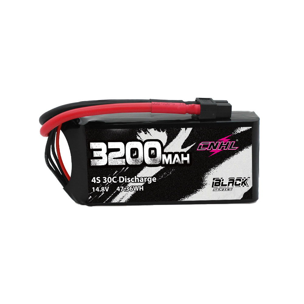 CNHL Black Series 3200mAh 14.8V 30C 4S Shorty Lipo Battery with XT60 P ...