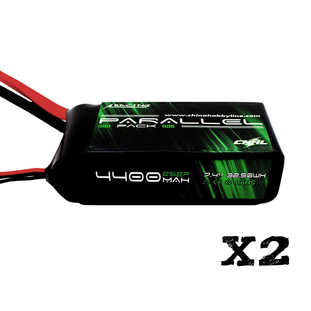 CNHL Parallel Series 4400mAh 7.4V 2S 90C Shorty Lipo Battery Soft Pack ...