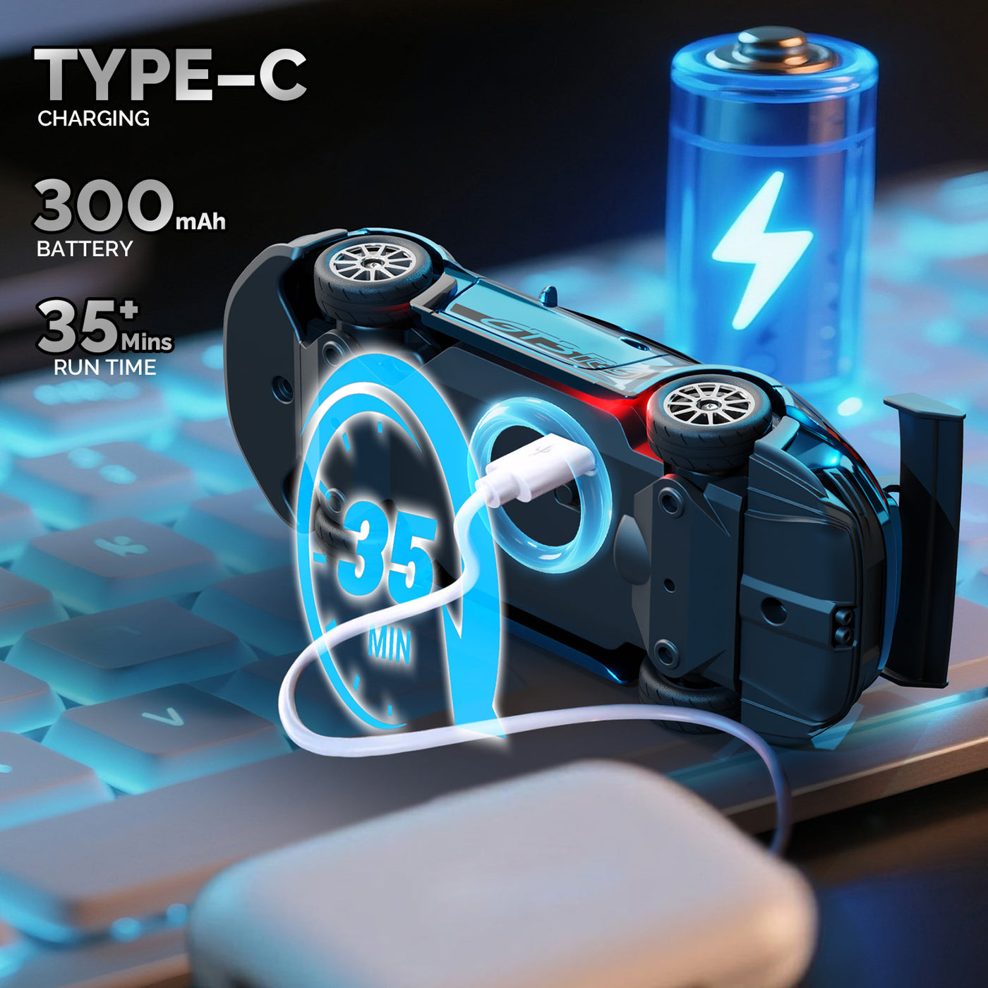 Hstar D43-01Q Mini 4WD Alloy Drift RC Car 911 Edition | Full ...