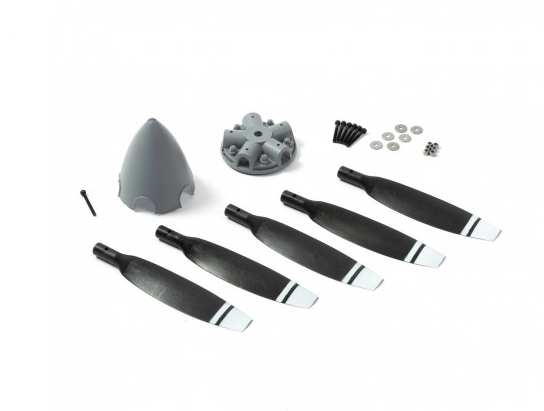 CNHL Super Tucano 1600mm Replacement 5-Blade Propeller Set w/Spinner ...